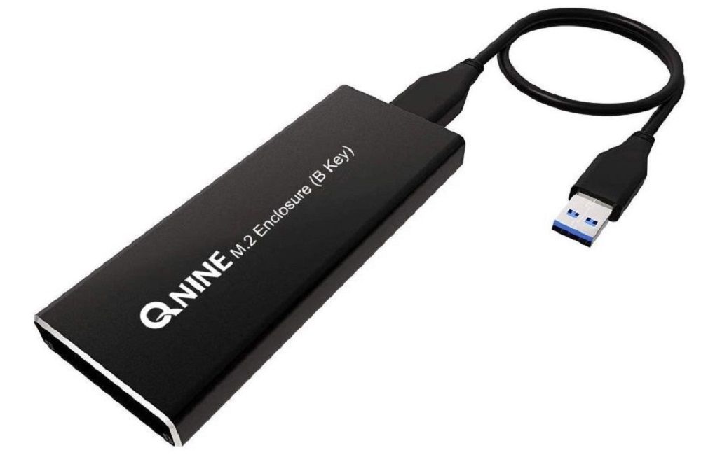 M.2 SSD Enclosure for SSD with SATA M.2 SSD (B+M key) – USB 3.0 ...